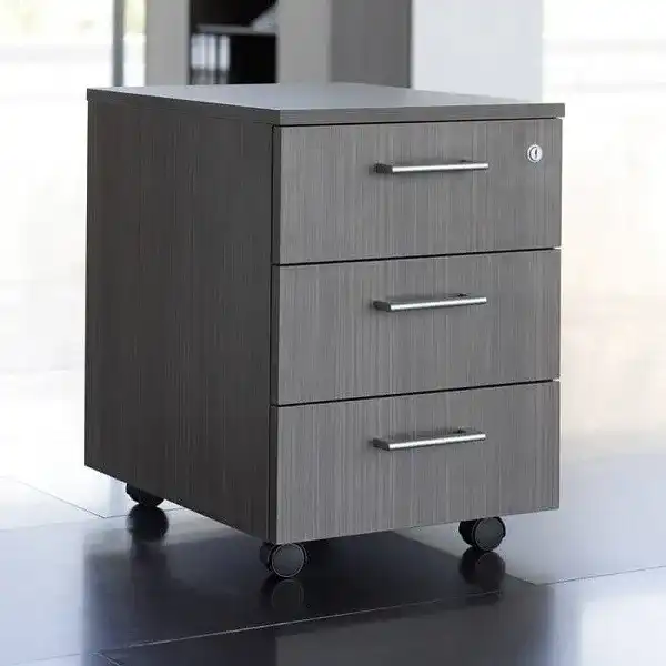 Cajonera con ruedas 3 cajones y cerradura | Serie Panel | Muebles de ...