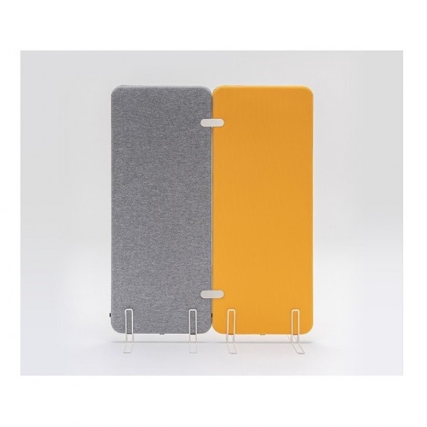 Panel o biombo acústico tapizado con pies metálicos | Mobiofic