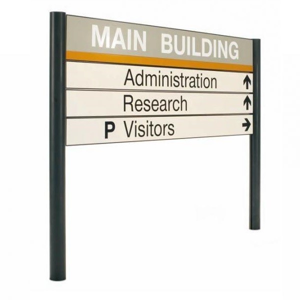 Rótulo de orientación para la parte exterior de los edificios - Mobiofic