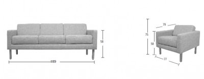 Sillón sala de espera o recepciones | Salas de espera | Mobiofic